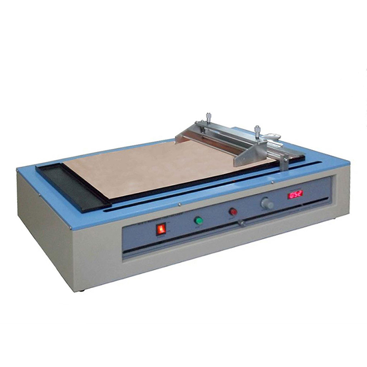 Mini tape casting coater with heated vacuum bed and pump