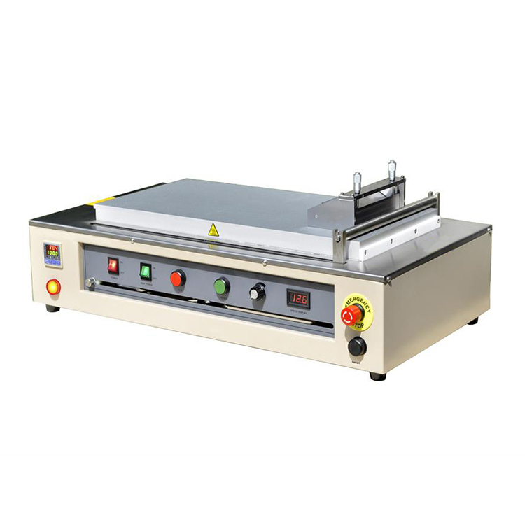 Mini tape casting coater with heated vacuum bed and pump